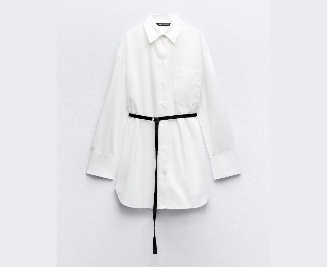 Elegant ή σέξι -Το λευκό πουκάμισο με ζώνη από τα Zara που μπορείς να βάλεις και σαν φόρεμα | BOVARY