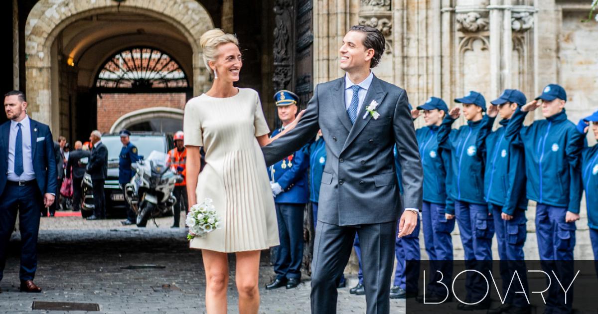 Η πριγκίπισσα Μαρία Λάουρα του Βελγίου με το πιο elegant μίνι νυφικό ...