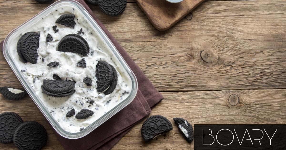 Εύκολο παγωτό με μπισκότα Oreo χωρίς παγωτομηχανή -Με μόλις 3 υλικά | BOVARY