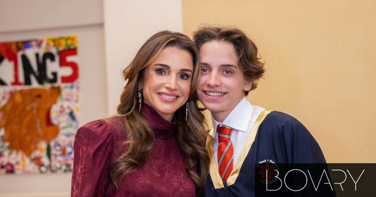 Η βασίλισσα Ράνια της Ιορδανίας στην αποφοίτηση του γιου της | BOVARY