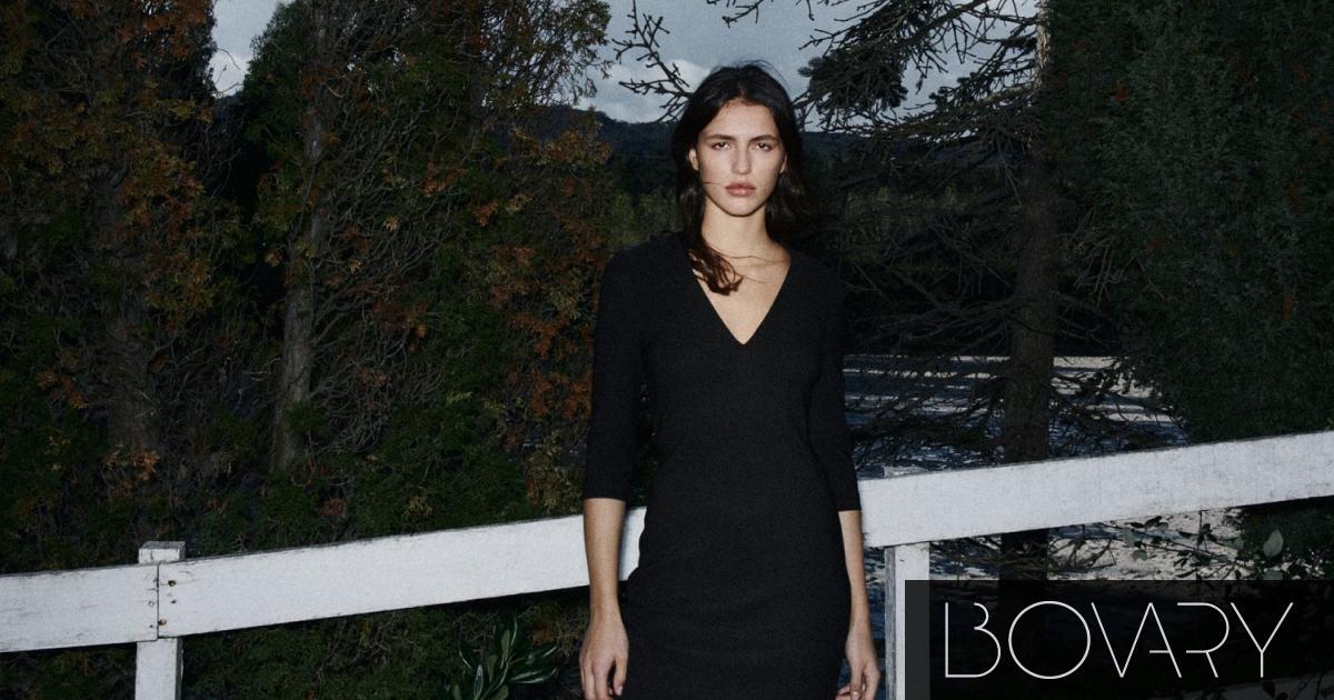 Το κομψό και οικονομικό μαύρο φόρεμα από τα Zara που θα φοράς όλο τον χειμώνα στο γραφείο | BOVARY