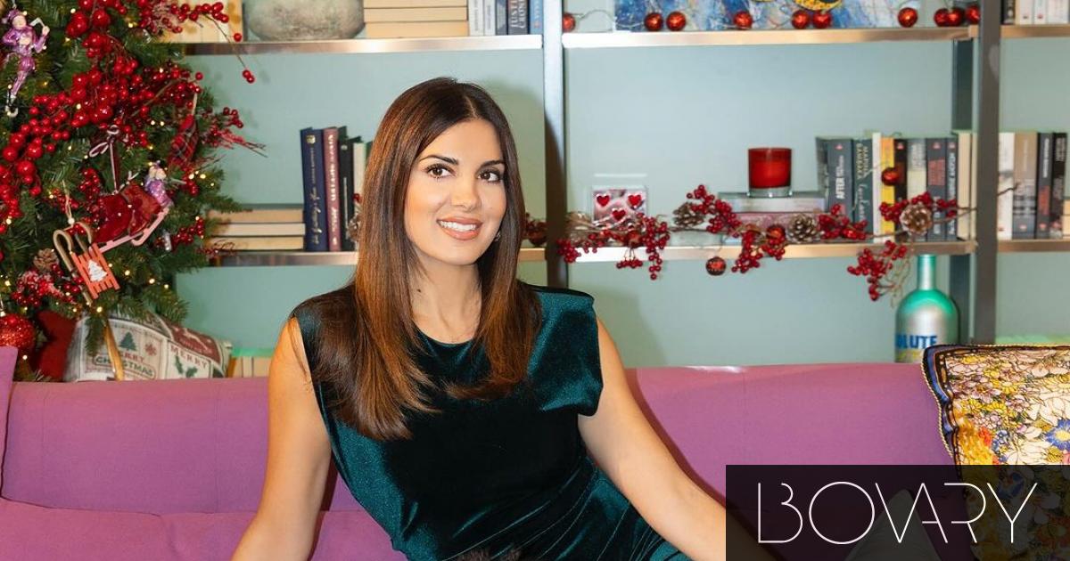 Η Σταματίνα Τσιμτσιλή με εφαρμοστό βελούδινο φόρεμα από τα Zara -To κομμάτι που θα αναβαθμίσει ...