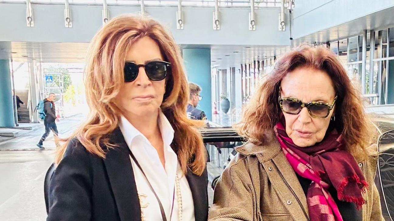 Η Μιμή Ντενίση καλωσόρισε την Diane von Fürstenberg στη Θεσσαλονίκη ...